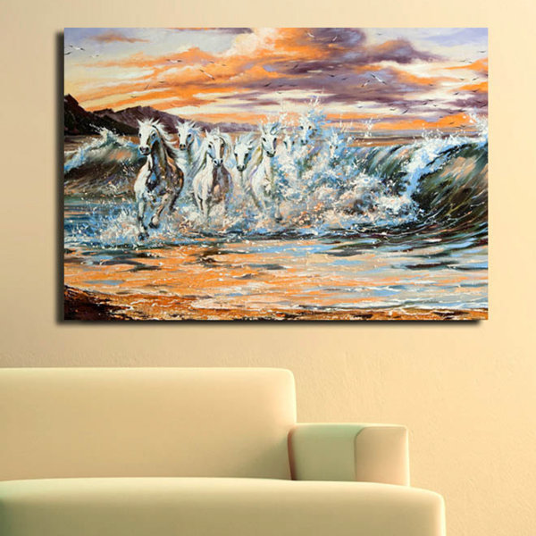 Gracie Oaks Leinwandbild Rose Rahmenloses Gemälde auf Leinwand | Wayfair.de